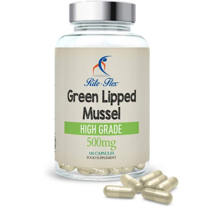 Green Lipped Mussel 500mg 180 Gel Capsule - Rite-Flex